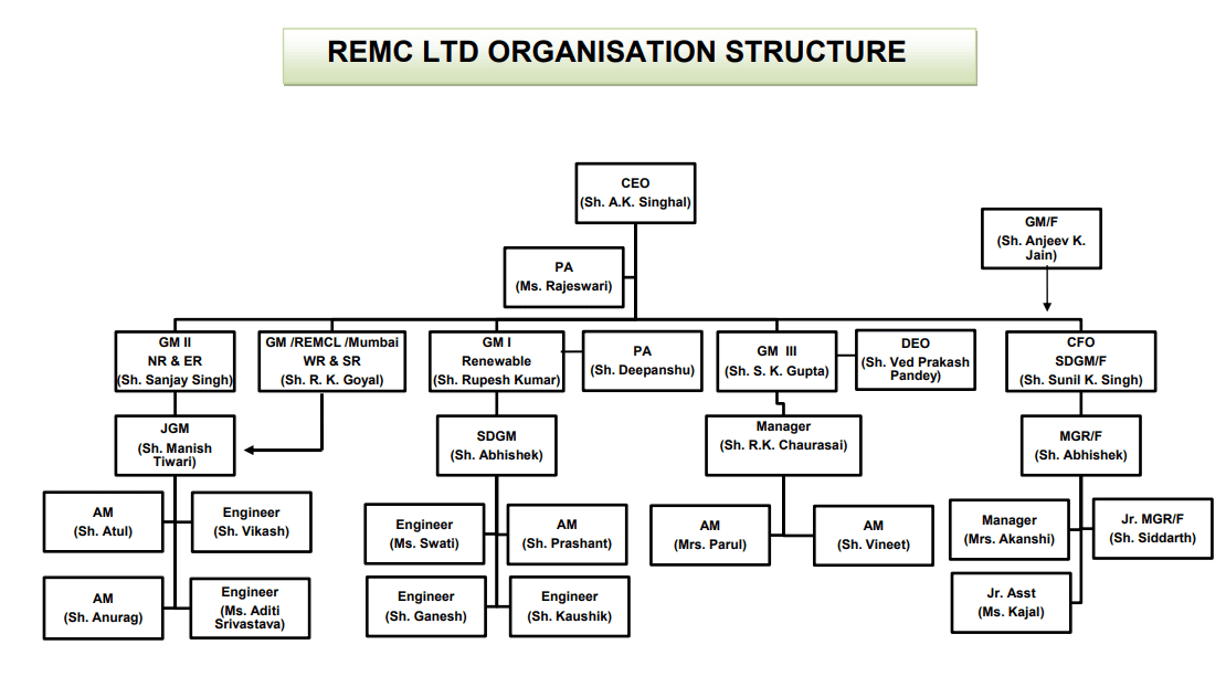 REMC Limited | Organization Structure